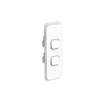 Clipsal Iconic - Flush Switch, 2 Gang, 1-Way/2-Way, Architrave 250V ...